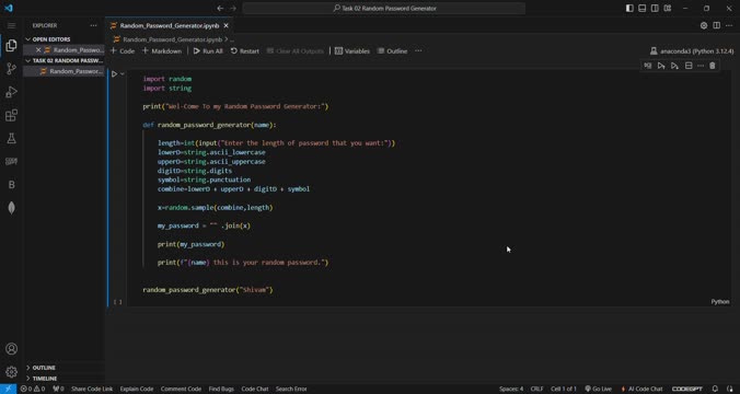 Shivam Shukla on LinkedIn: #codesoft #python #internship #coding # ... Shivam Shukla on LinkedIn: #codesoft #python #internship #coding # ...