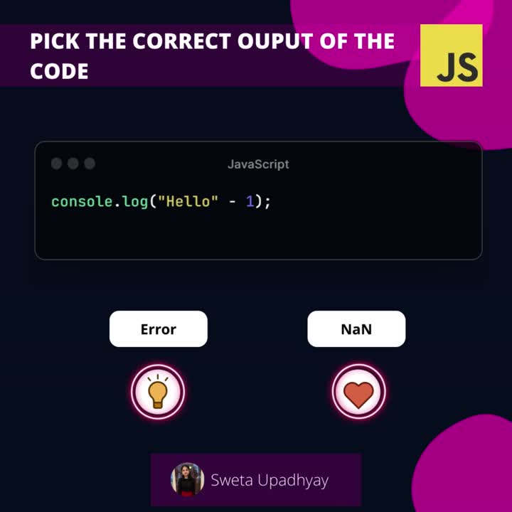 Sweta Upadhyay on LinkedIn: #javascript #coders #javascript # ... Sweta Upadhyay on LinkedIn: #javascript #coders #javascript # ...