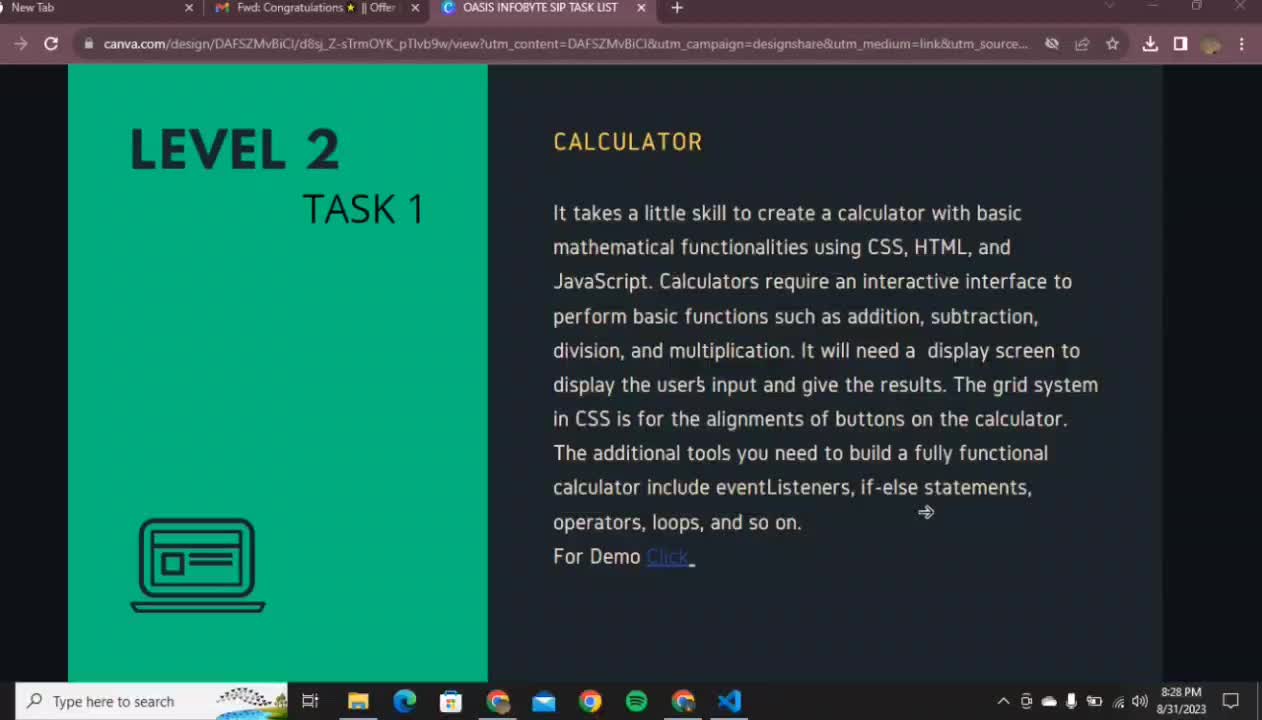 Sharmila Sivam on LinkedIn: #task #oasisinfobyte #webdevelopment # ... Sharmila Sivam on LinkedIn: #task #oasisinfobyte #webdevelopment # ...