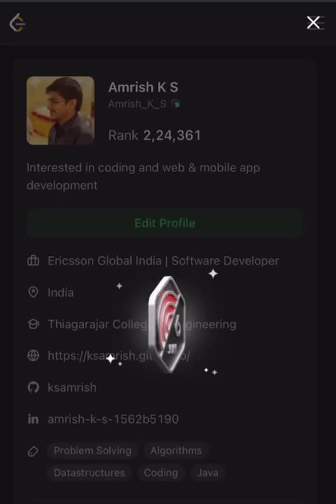 Amrish K.S. on LinkedIn: #leetcode #achievement #problemsolving # ... Amrish K.S. on LinkedIn: #leetcode #achievement #problemsolving # ...
