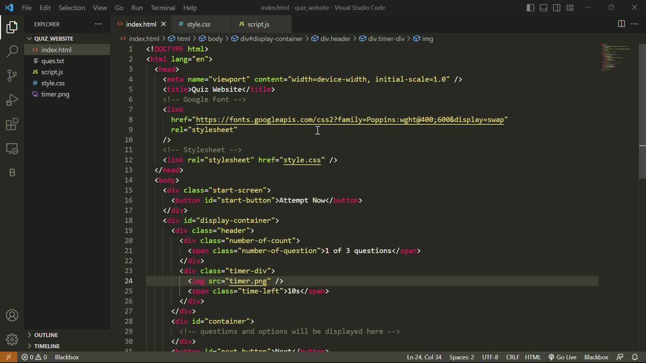 Mayur Balpande on LinkedIn: #quizwebsite #html #css #javascript # ... Mayur Balpande on LinkedIn: #quizwebsite #html #css #javascript # ...
