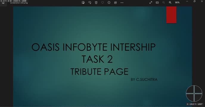 Suchitra Reddy on LinkedIn: #oasisinfobyte #webdevelopment #internship ... Suchitra Reddy on LinkedIn: #oasisinfobyte #webdevelopment #internship ...