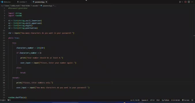 Ishika Joshi on LinkedIn: #codsoft #pythonprogramming #internship #vscode Ishika Joshi on LinkedIn: #codsoft #pythonprogramming #internship #vscode