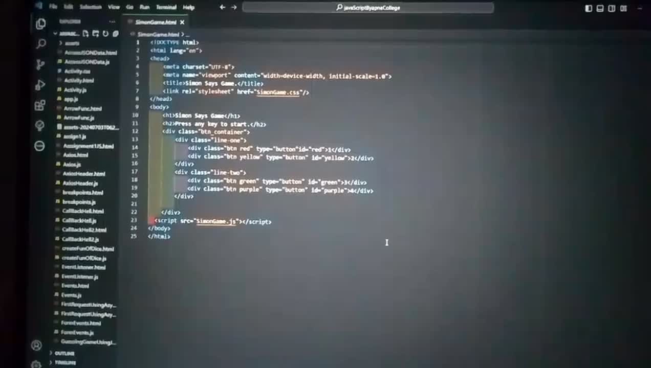 Anchal Singh on LinkedIn: #html #css #javascript #simongame Anchal Singh on LinkedIn: #html #css #javascript #simongame