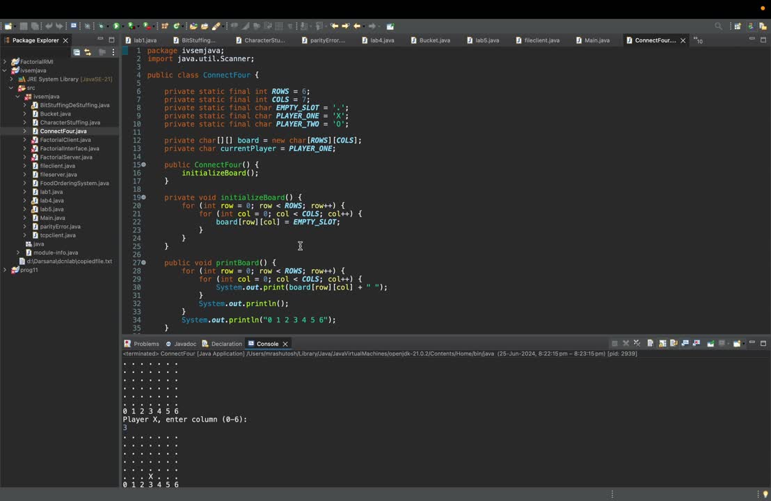 Ashutosh Behera on LinkedIn: #java #programming #connectfour # ... Ashutosh Behera on LinkedIn: #java #programming #connectfour # ...