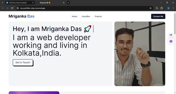 Mriganka Das on LinkedIn: #webdevelopment #portfolio #nextjs # ... Mriganka Das on LinkedIn: #webdevelopment #portfolio #nextjs # ...