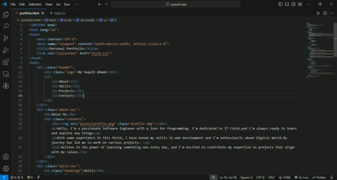 Mohammad Saquib on LinkedIn: #webdevelopment #internship #codsoft Mohammad Saquib on LinkedIn: #webdevelopment #internship #codsoft