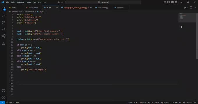 Khushi Tyagi on LinkedIn: #codsoft #python #programming #learning Khushi Tyagi on LinkedIn: #codsoft #python #programming #learning