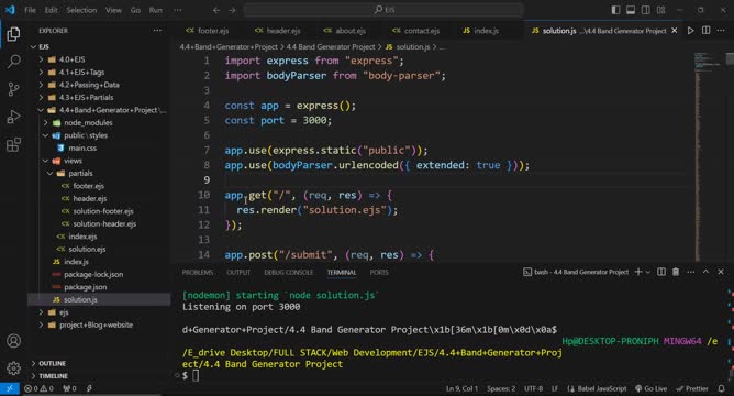 Lokesh A on LinkedIn: #fullstackdevelopment #nodejs #ejs #coding Lokesh A on LinkedIn: #fullstackdevelopment #nodejs #ejs #coding