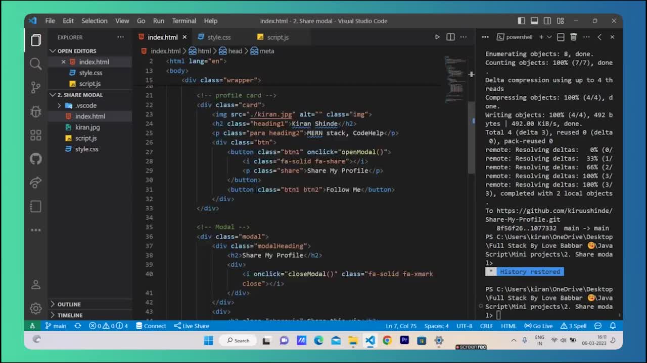 Kiran Shinde on LinkedIn: #javascript #project #webdevelopment #coding ... Kiran Shinde on LinkedIn: #javascript #project #webdevelopment #coding ...