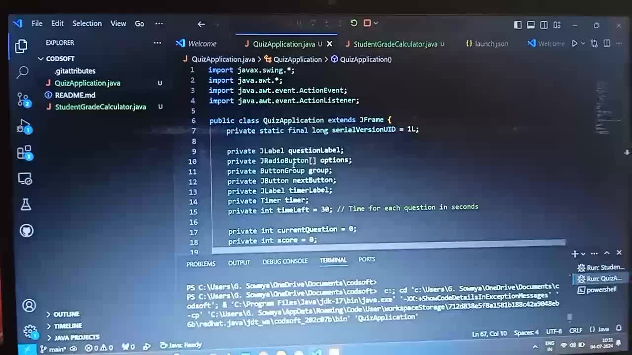 Sowmya Gurram on LinkedIn: #codsoft #codsoft #javaprogramming #internship Sowmya Gurram on LinkedIn: #codsoft #codsoft #javaprogramming #internship