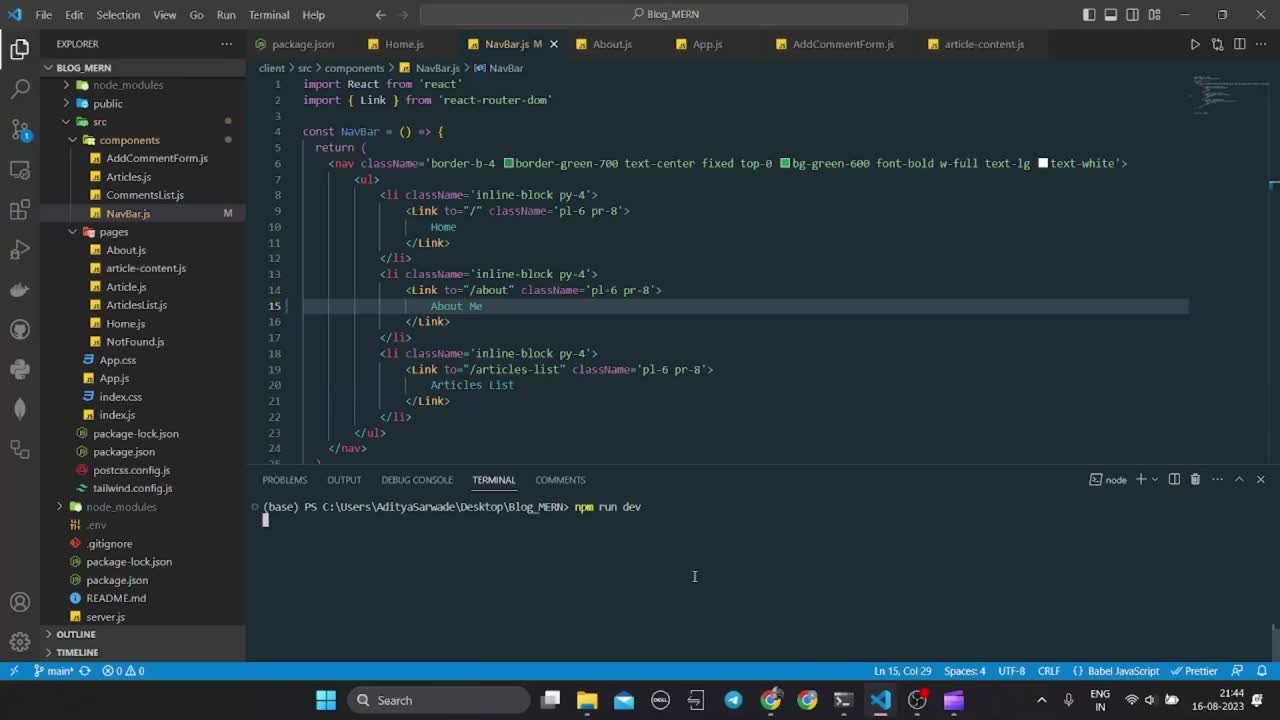 Aditya Sarwade on LinkedIn: #webdevelopment #mernstack #tailwindcss # ... Aditya Sarwade on LinkedIn: #webdevelopment #mernstack #tailwindcss # ...