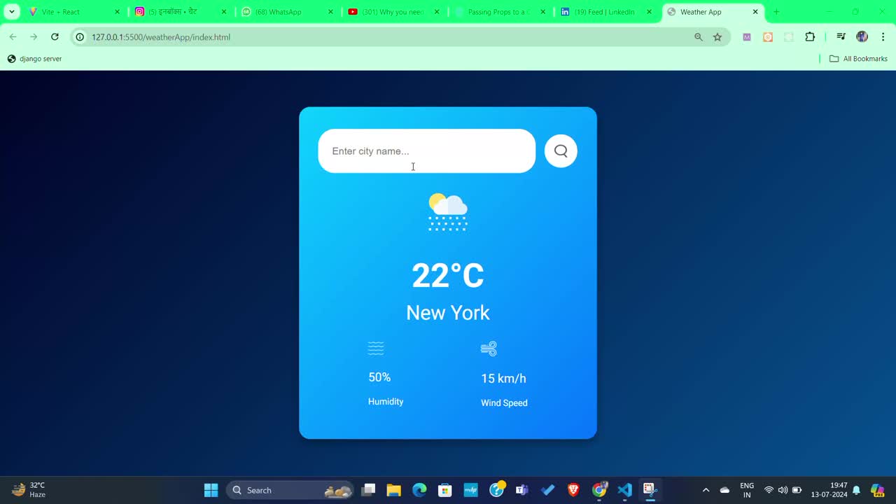 Shiv ram Sharma on LinkedIn: #weatherapp #codinglife #javascript # ... Shiv ram Sharma on LinkedIn: #weatherapp #codinglife #javascript # ...