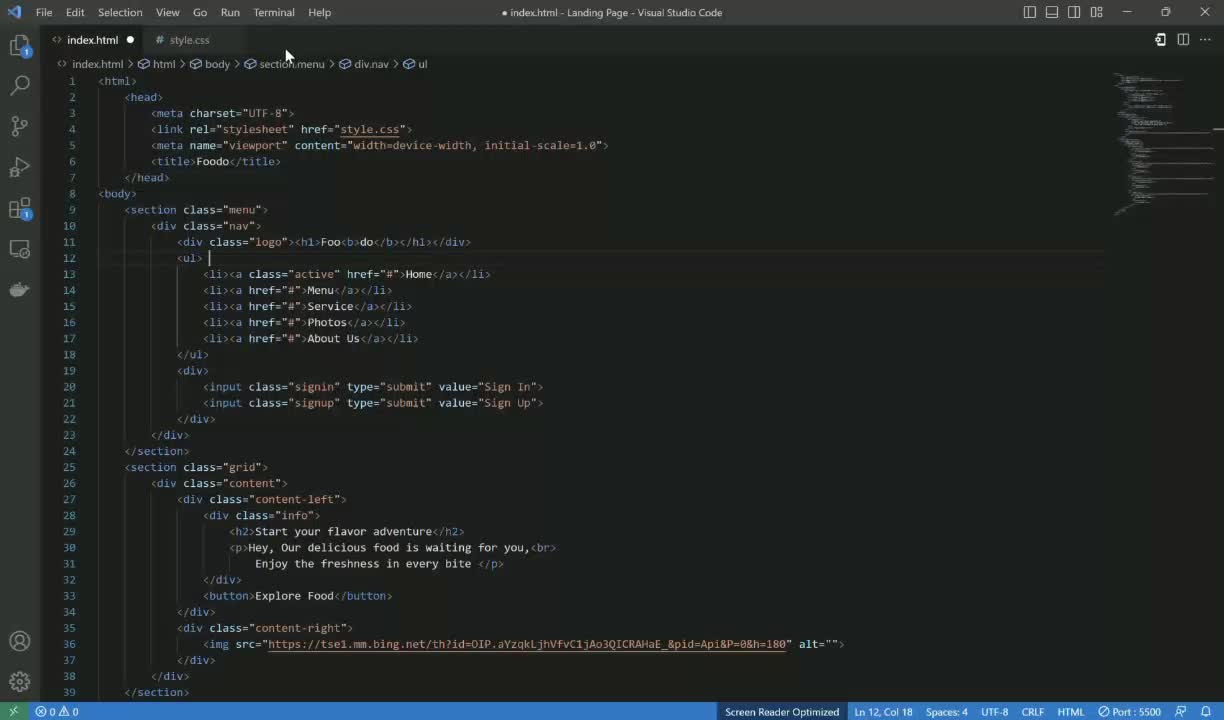 Shreya S on LinkedIn: Hello connections Task 3 : LANDING PAGE - HTML ... Shreya S on LinkedIn: Hello connections Task 3 : LANDING PAGE - HTML ...