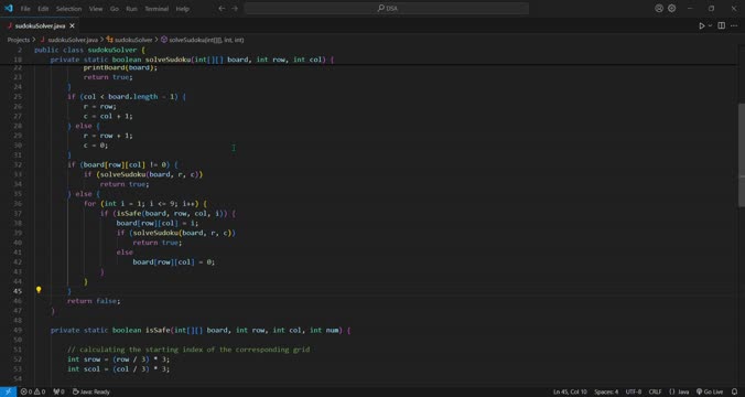 Ranajit Das on LinkedIn: #java #sudokusolver #backtracking Ranajit Das on LinkedIn: #java #sudokusolver #backtracking