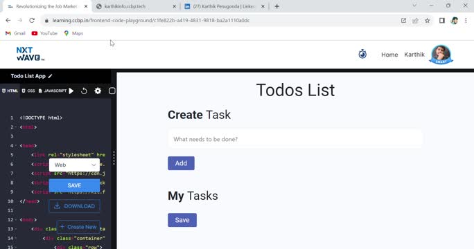 Karthik Penugonda on LinkedIn: #javascriptprogramming #todolistapp # ... Karthik Penugonda on LinkedIn: #javascriptprogramming #todolistapp # ...