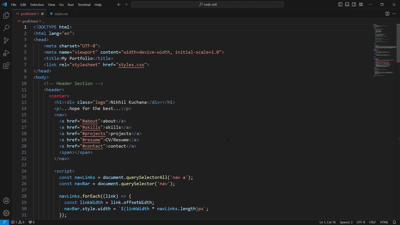 Nikhil k on LinkedIn: #internship #webdevelopment #portfolio #bharatintern Nikhil k on LinkedIn: #internship #webdevelopment #portfolio #bharatintern