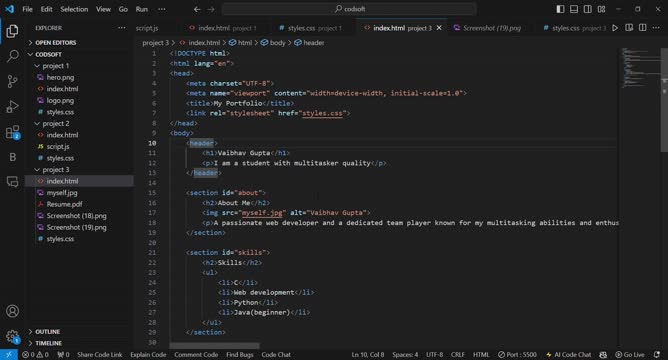 Vaibhav Gupta on LinkedIn: #webdevelopment #html #css #codsoft #portfolio Vaibhav Gupta on LinkedIn: #webdevelopment #html #css #codsoft #portfolio
