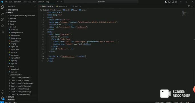 Latika Barde on LinkedIn: #internship #webdevelopment #javascript #html ... Latika Barde on LinkedIn: #internship #webdevelopment #javascript #html ...