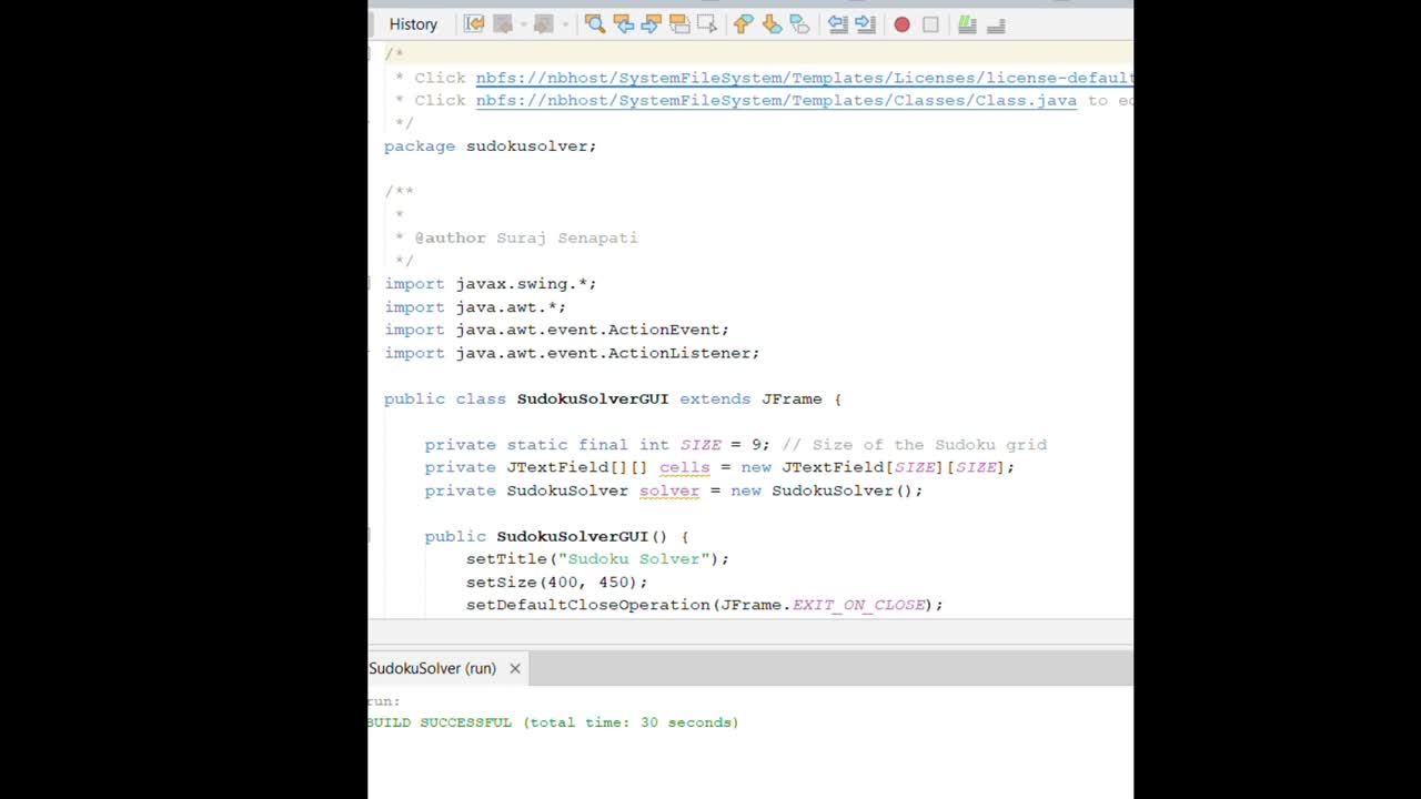 Suraj Senapati on LinkedIn: #java #sudokusolver #guiprogramming # ... Suraj Senapati on LinkedIn: #java #sudokusolver #guiprogramming # ...