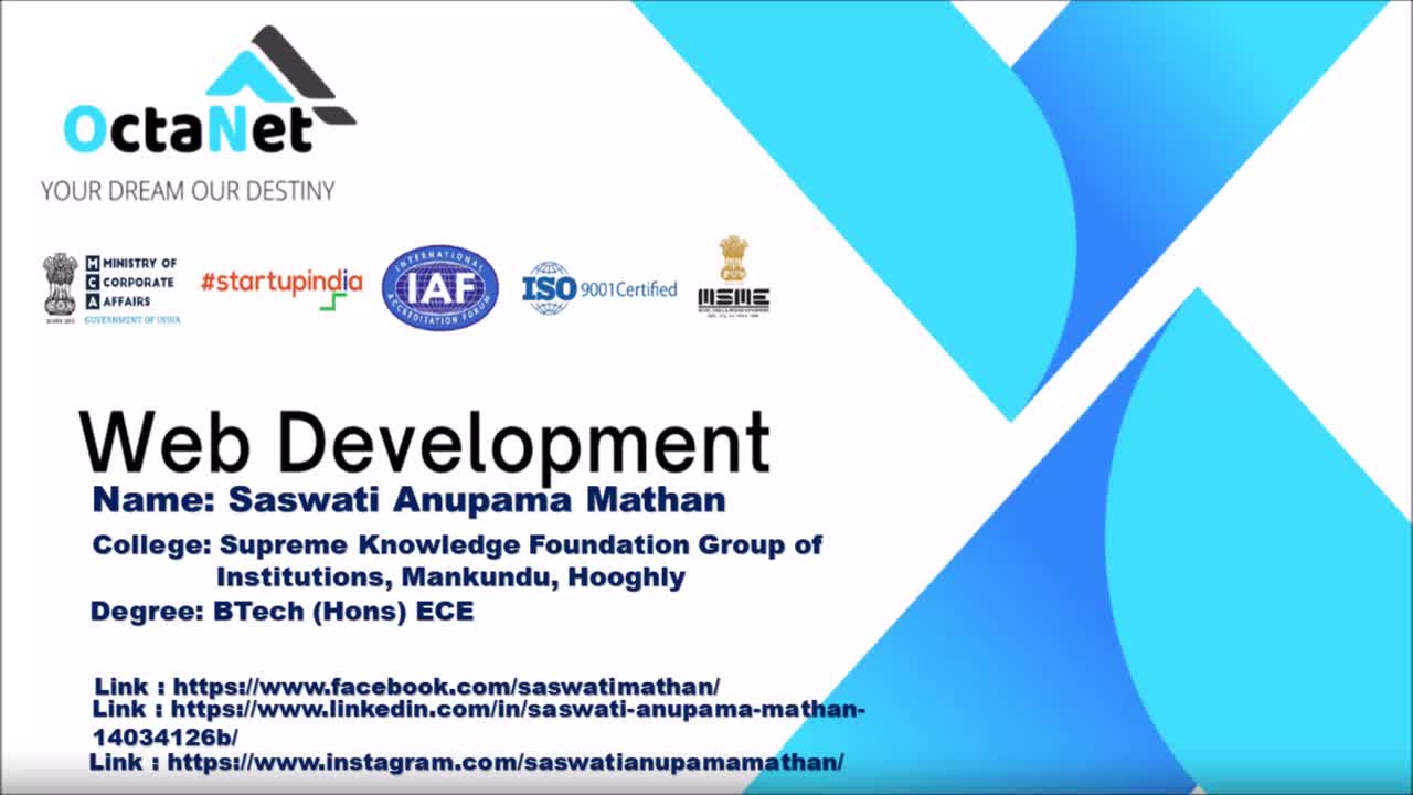 SASWATI ANUPAMA MATHAN on LinkedIn: #octanet #internship #intern2024 # ... SASWATI ANUPAMA MATHAN on LinkedIn: #octanet #internship #intern2024 # ...