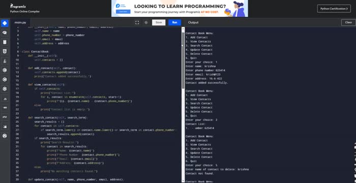 Krishna Kumar on LinkedIn: #codsoft #pythonprogramming Krishna Kumar on LinkedIn: #codsoft #pythonprogramming