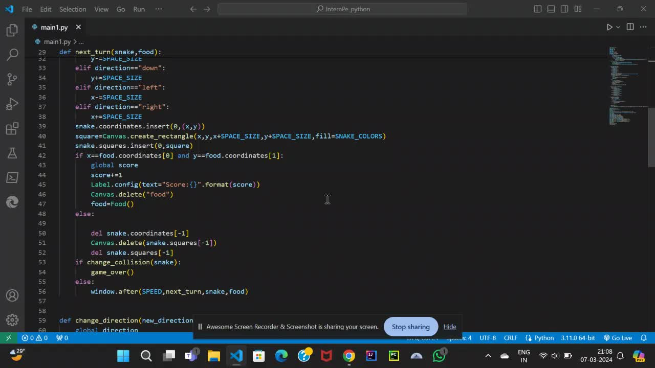 Rakshita Chavan on LinkedIn: #python #programming #internship Rakshita Chavan on LinkedIn: #python #programming #internship