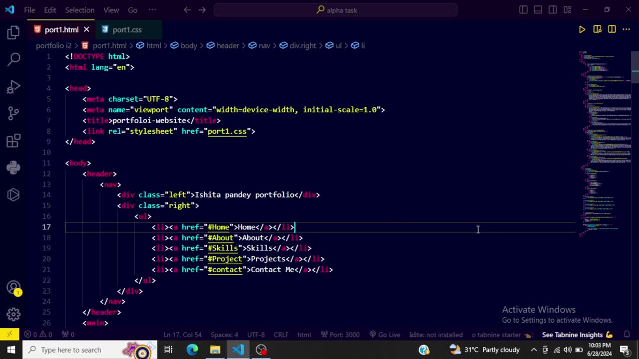 Ishita Pandey on LinkedIn: #codealpha #html #css #js Ishita Pandey on LinkedIn: #codealpha #html #css #js