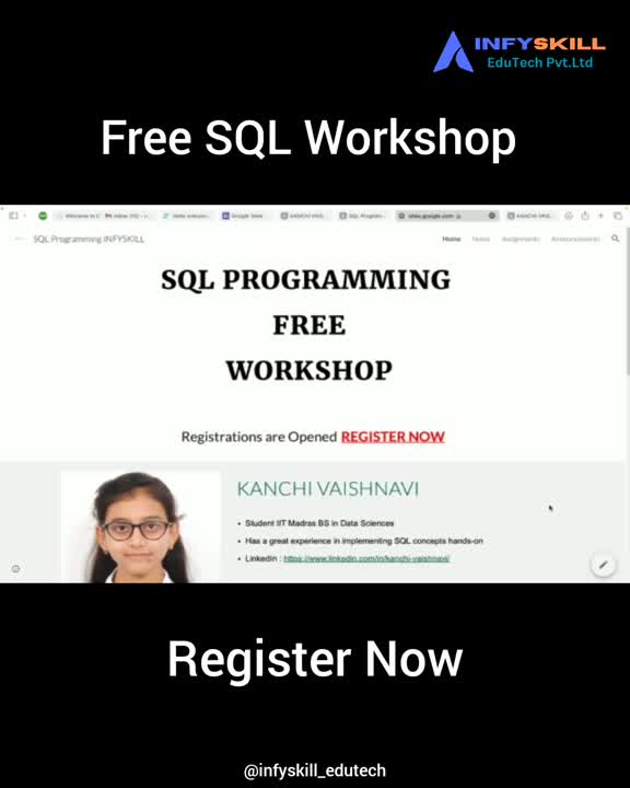 INFYSKILL EDUTECH on LinkedIn: #sql #sqldba #sqlserver #sqldeveloper # ... INFYSKILL EDUTECH on LinkedIn: #sql #sqldba #sqlserver #sqldeveloper # ...