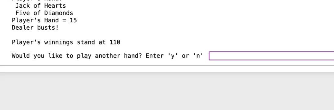 kankati Aneesh on LinkedIn: #python #blackjack #coding #programming # ... kankati Aneesh on LinkedIn: #python #blackjack #coding #programming # ...