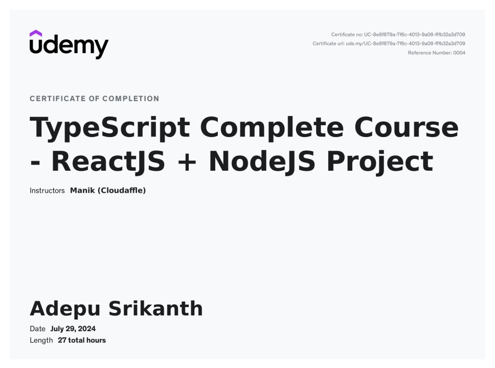 Srikanth Adepu on LinkedIn: #reactjs #nodejs #typescript # ... Srikanth Adepu on LinkedIn: #reactjs #nodejs #typescript # ...