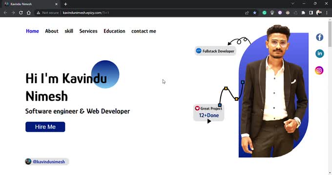 Kavindu Nimesh on LinkedIn: #portfolio #portfoliowebsite #html #css #js Kavindu Nimesh on LinkedIn: #portfolio #portfoliowebsite #html #css #js