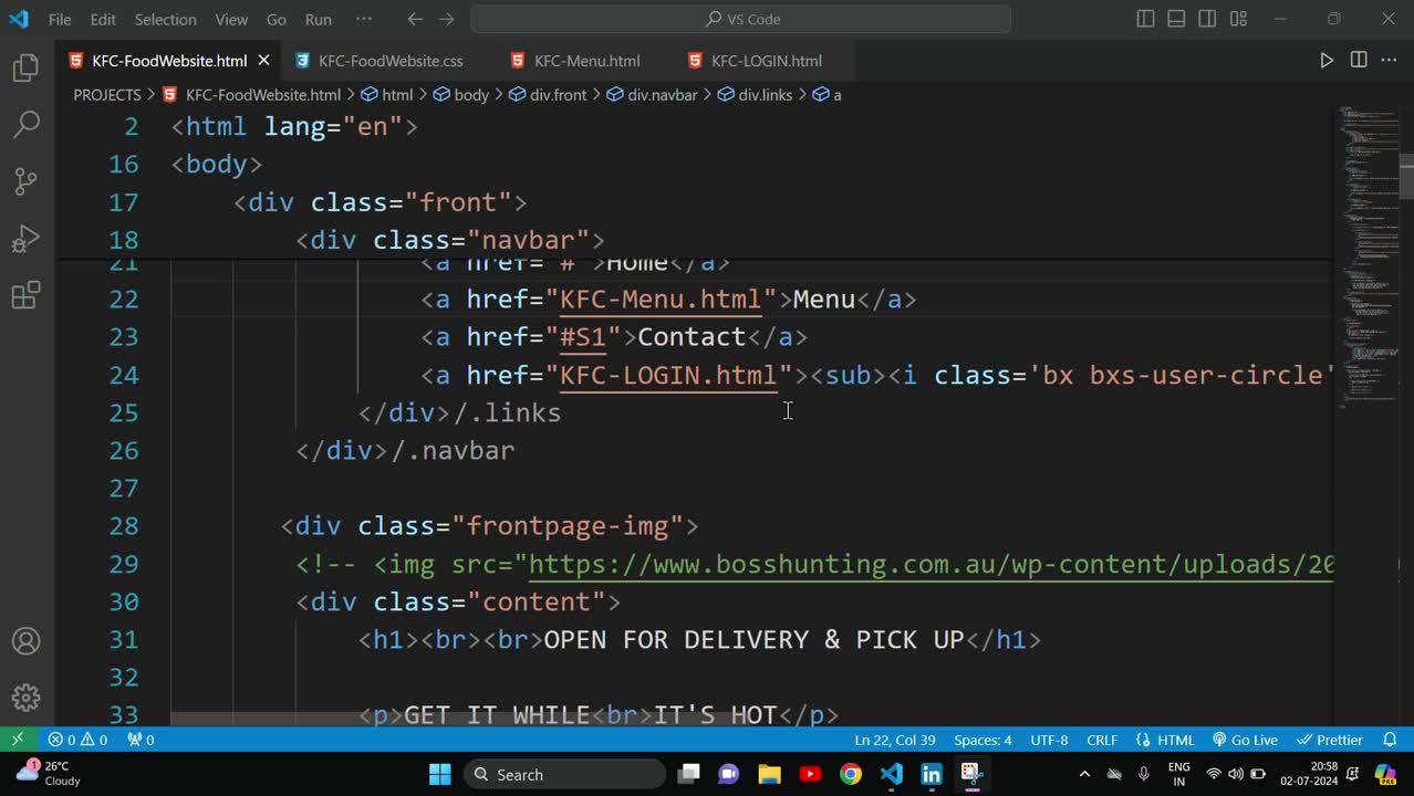 Ajay Singh Gusain on LinkedIn: #webdevelopment #html #css #kfc # ... Ajay Singh Gusain on LinkedIn: #webdevelopment #html #css #kfc # ...