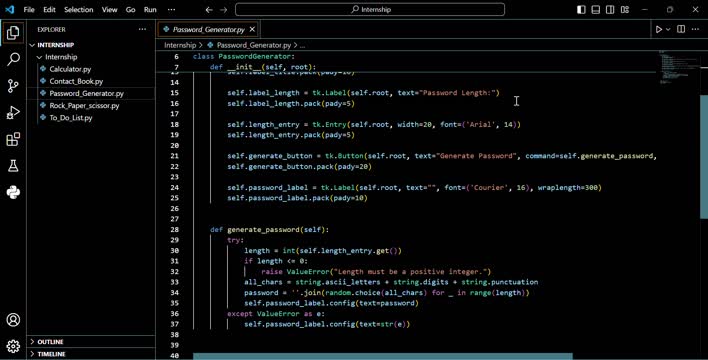 Varun Kumar on LinkedIn: #python #encryptix #coding #passwordgenerator Varun Kumar on LinkedIn: #python #encryptix #coding #passwordgenerator