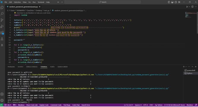 My Python project with Oasis Infobyte | Aiswarya Maddamsetty posted on ... My Python project with Oasis Infobyte | Aiswarya Maddamsetty posted on ...