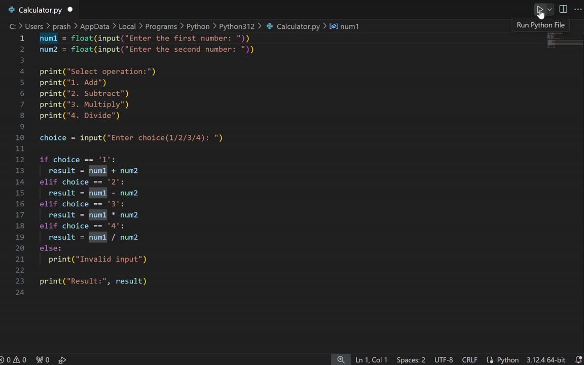 Prashant Kashyap on LinkedIn: #internship #pythonprogrammer #codsoft # ... Prashant Kashyap on LinkedIn: #internship #pythonprogrammer #codsoft # ...