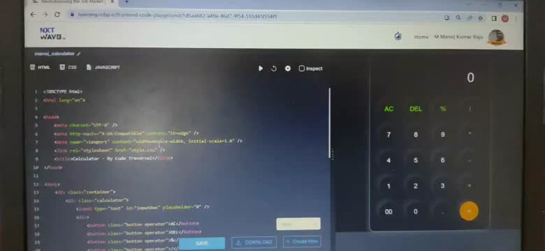 Manoj Kumar Raju Muddaluru on LinkedIn: #task1 #caculator #project # ... Manoj Kumar Raju Muddaluru on LinkedIn: #task1 #caculator #project # ...