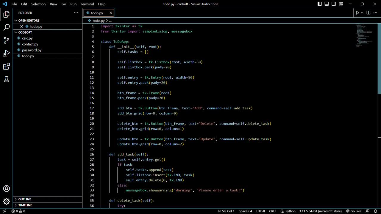Harini G M on LinkedIn: #codsoft #intern #pythonprogramming Harini G M on LinkedIn: #codsoft #intern #pythonprogramming