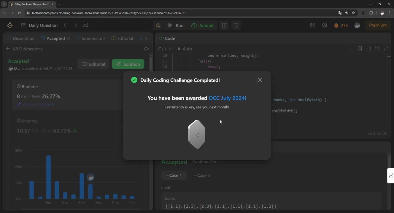 Devesh G. on LinkedIn: #codingchallenge #leetcode #consistency # ... Devesh G. on LinkedIn: #codingchallenge #leetcode #consistency # ...
