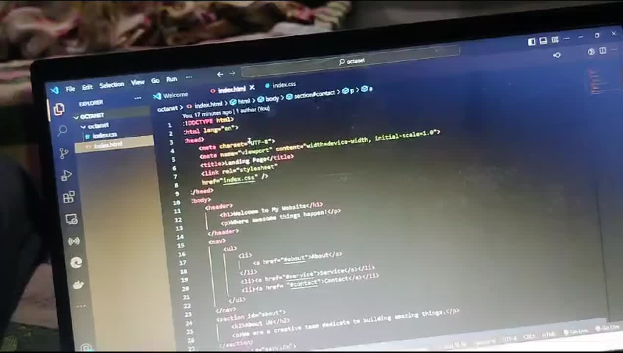 Abhishek Patel on LinkedIn: #octanet #task #html #octanet #task #html Abhishek Patel on LinkedIn: #octanet #task #html #octanet #task #html