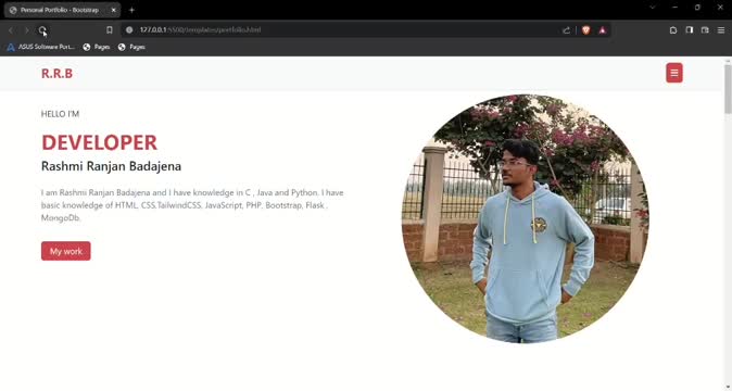 Rashmi Ranjan Badajena on LinkedIn: #portfoliowebsite #webdevelopment # ... Rashmi Ranjan Badajena on LinkedIn: #portfoliowebsite #webdevelopment # ...