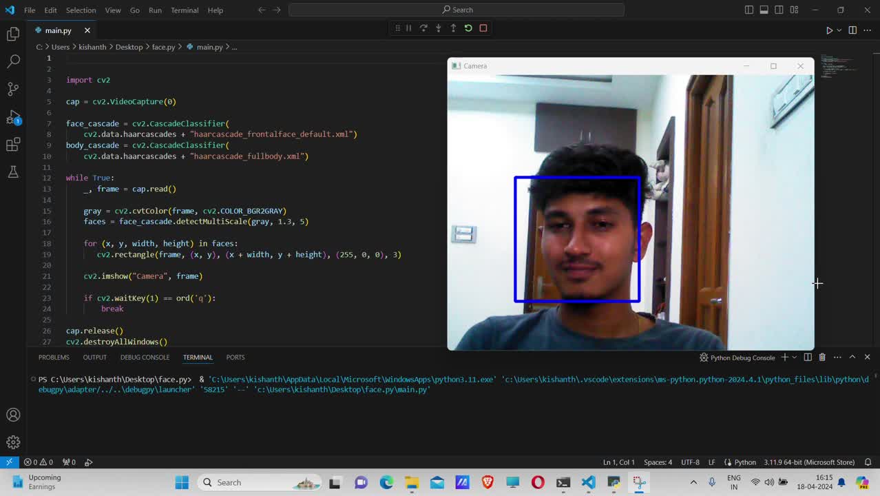 Kishanth chandrasekaran on LinkedIn: #python #opencv #facerecognition # ... Kishanth chandrasekaran on LinkedIn: #python #opencv #facerecognition # ...