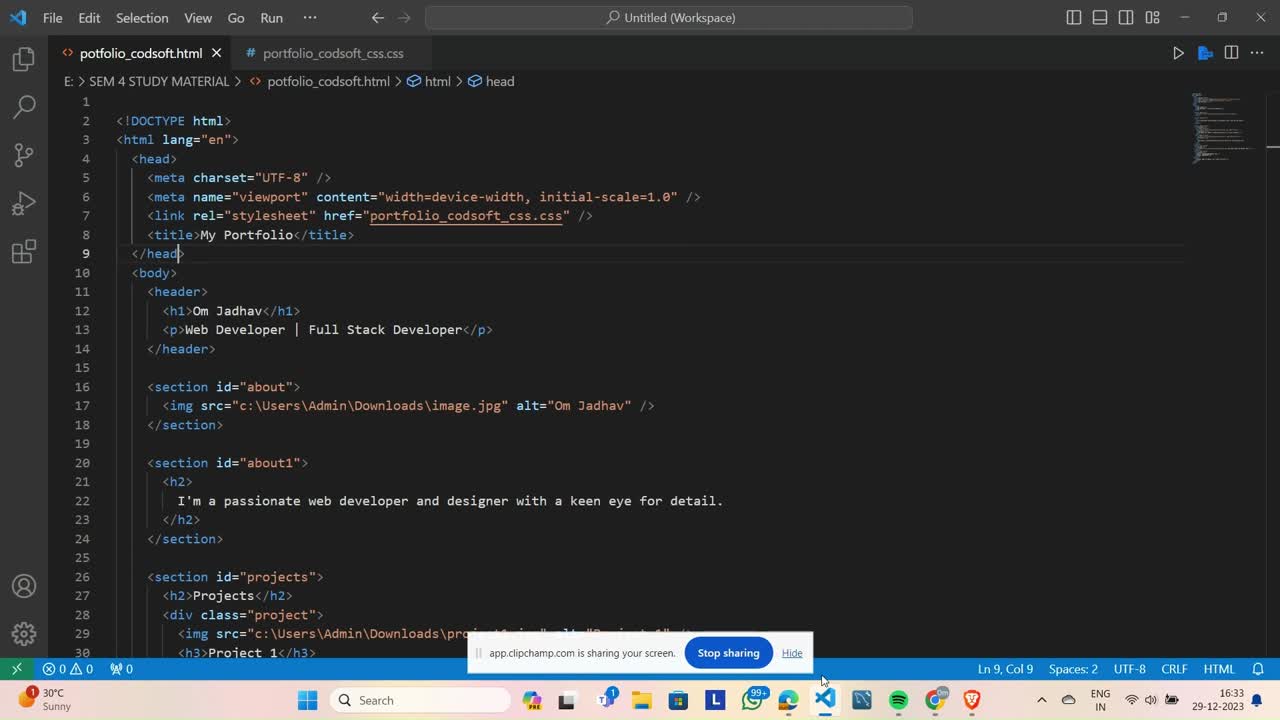 Om Jadhav on LinkedIn: #codesoftinternship #codesoft #internship # ... Om Jadhav on LinkedIn: #codesoftinternship #codesoft #internship # ...
