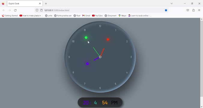 My project is a Digital clock with HTML,CSS and JavaScript. | Deeksha ... My project is a Digital clock with HTML,CSS and JavaScript. | Deeksha ...