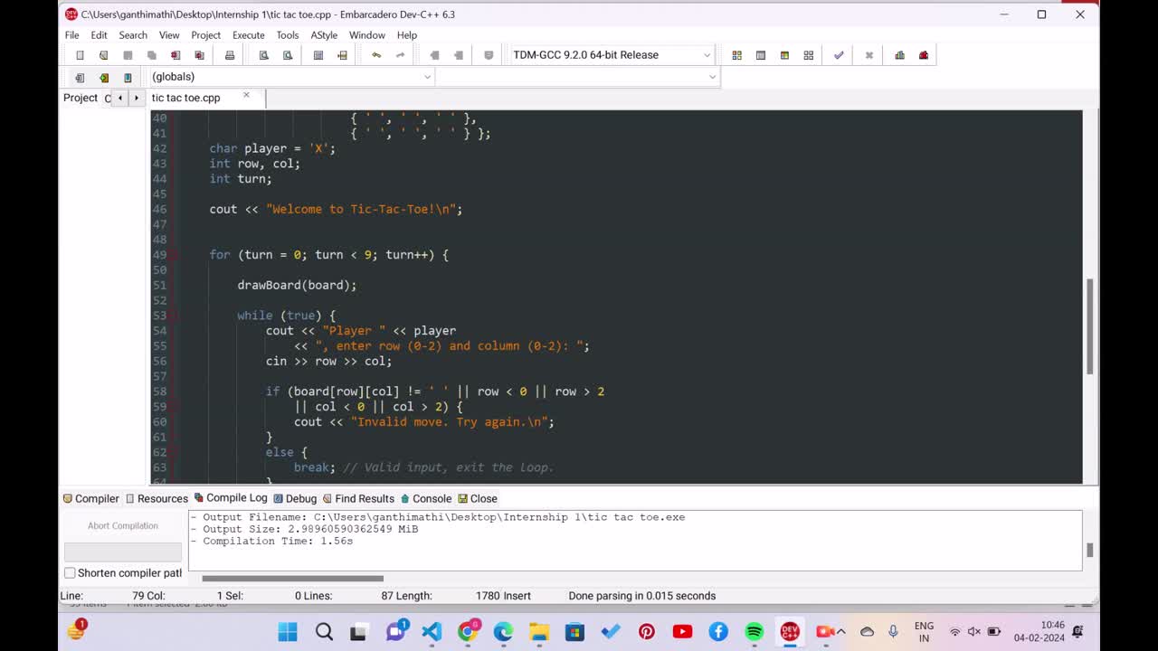 Ganthimathi .V on LinkedIn: #cplusplus #systemtroninternship #codingmastery Ganthimathi .V on LinkedIn: #cplusplus #systemtroninternship #codingmastery