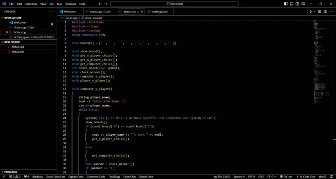 Sumit Verma on LinkedIn: #internpe #coding #cpp #tictactoe #gamedevelopment Sumit Verma on LinkedIn: #internpe #coding #cpp #tictactoe #gamedevelopment