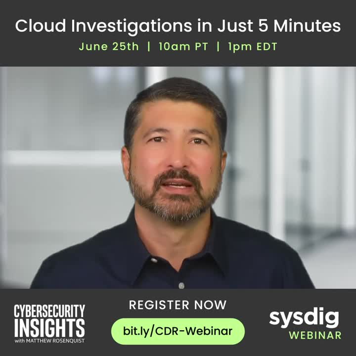 Sysdig on LinkedIn: #ciso #cloudsecurity Sysdig on LinkedIn: #ciso #cloudsecurity