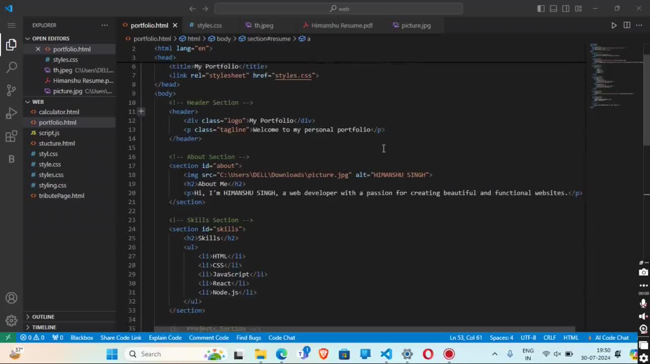 HIMANSHU SINGH on LinkedIn: #encryptix #webdevelopment #html #css # ... HIMANSHU SINGH on LinkedIn: #encryptix #webdevelopment #html #css # ...