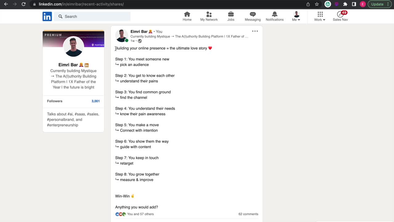 Eimri Bar 🌸 on LinkedIn: Introducing: Mystique 0.5 Create content 20X ... Eimri Bar 🌸 on LinkedIn: Introducing: Mystique 0.5 Create content 20X ...