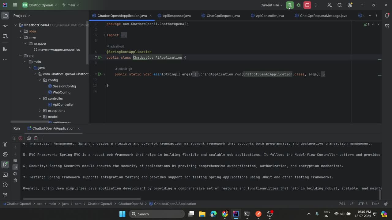 Advait Tiwari on LinkedIn: #ai #openai #springboot #redis #chatbot # ... Advait Tiwari on LinkedIn: #ai #openai #springboot #redis #chatbot # ...